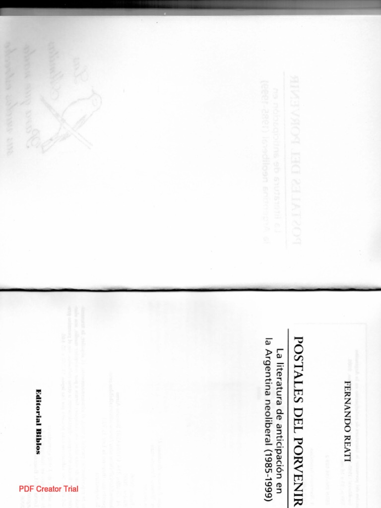 Fernando Reati - Introducción A Postales Del Porvenir | PDF | Business