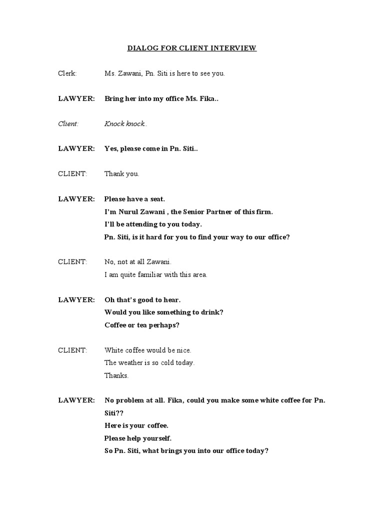 Client Interview on Tenant Dispute | PDF | Lawsuit | Injunction