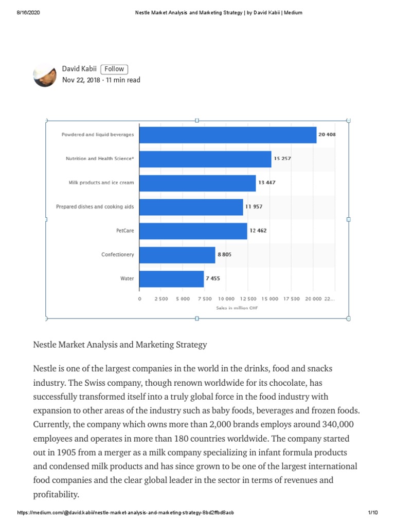 Nestle BCG Analysis | PDF | Nestlé | Brand
