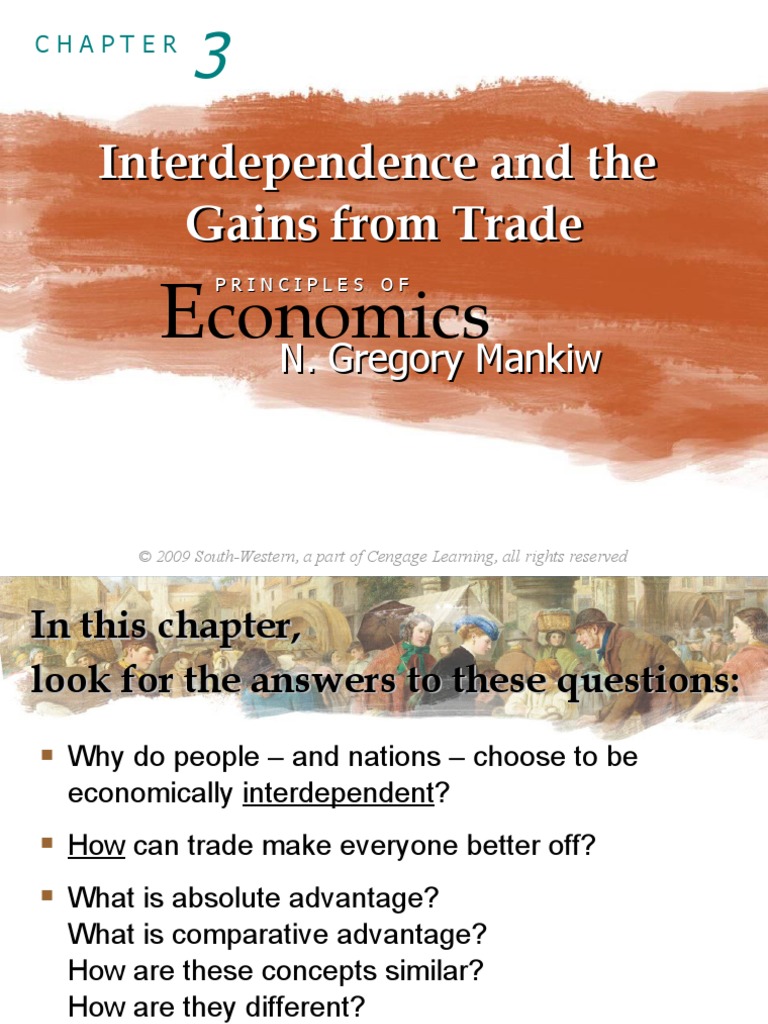 Interdependence and The Gains From Trade | PDF | Comparative Advantage ...