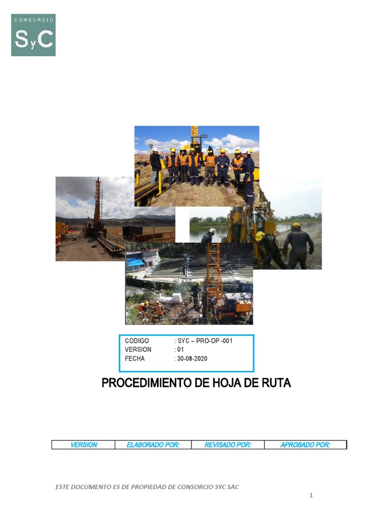 Procedimiento de Hoja de Ruta | PDF | Transporte | Planificación