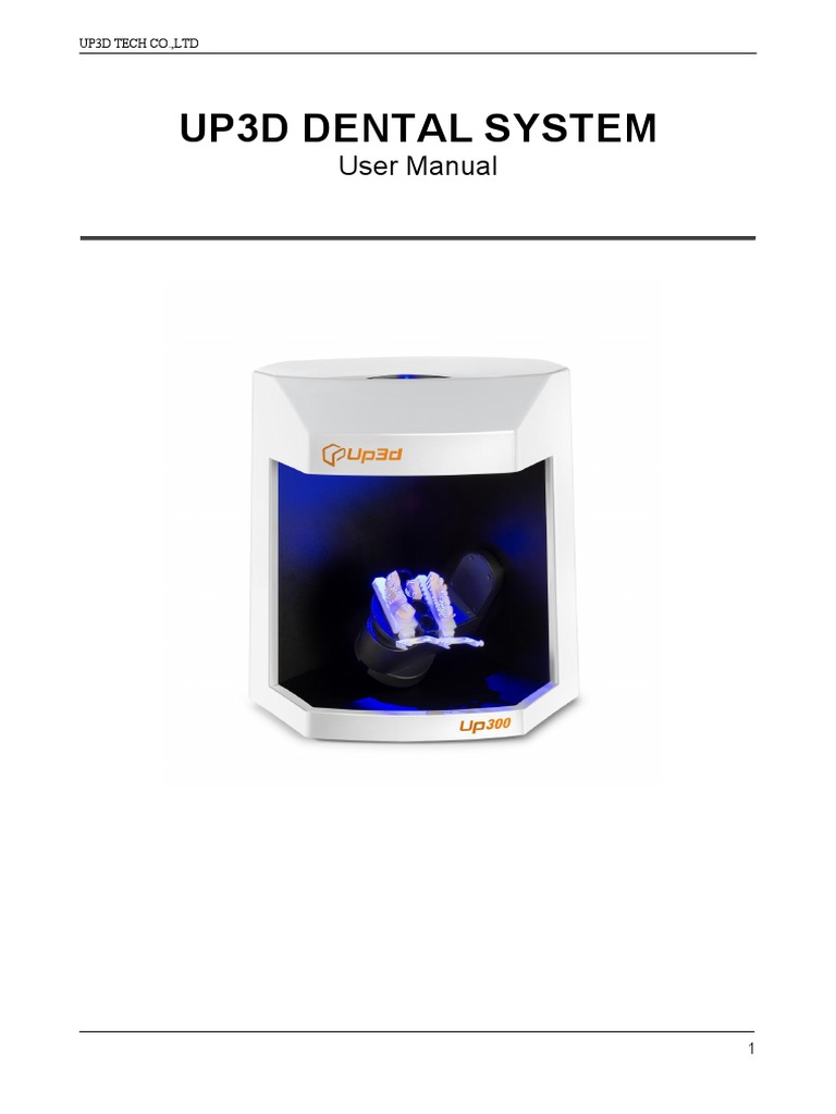 UP3D Dental System User Manual | PDF | Image Scanner | Icon (Computing)