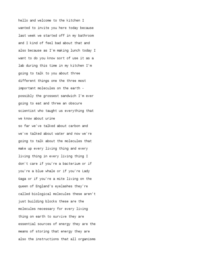 (DownSub - Com) Biological Molecules - You Are What You Eat - Crash ...