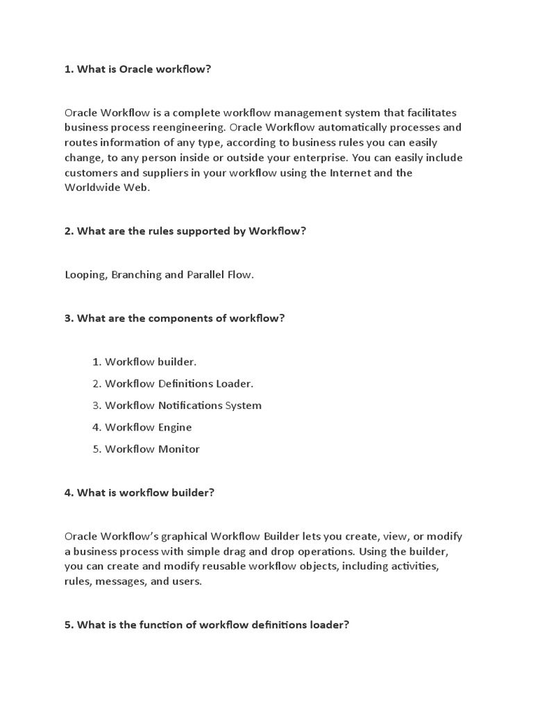 What Is Oracle Workflow? | PDF | Pl/Sql | Workflow