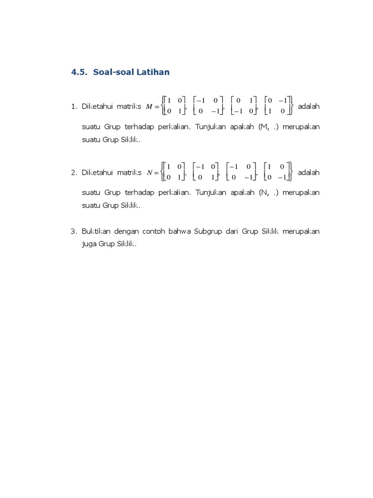 Tugas Grup Siklik Dan Grup Permutasi Budi | PDF