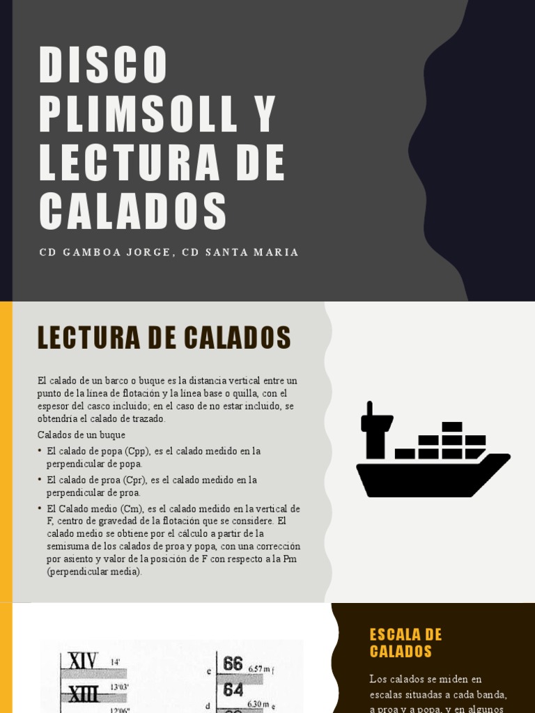 Disco Plimsoll y Lectura de Calados | PDF | Pulgada | Embarcación