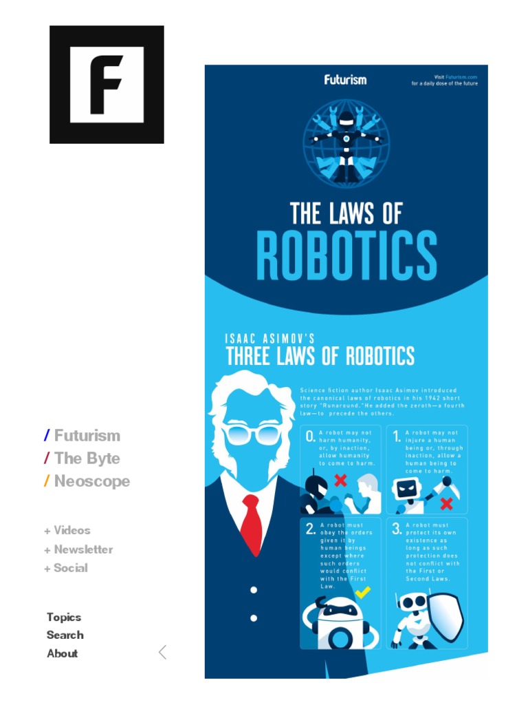 The Laws of Robotics (INFOGRAPHIC) PDF | PDF
