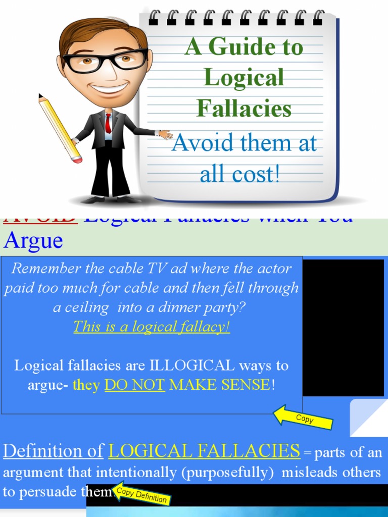 A Guide To Logical Fallacies: Avoid Them at All Cost! | PDF | Fallacy ...