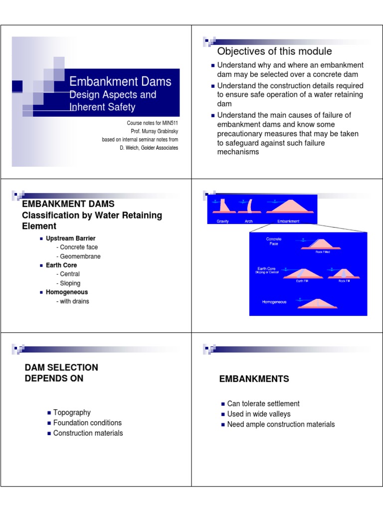 Overview of Embankment Dams | PDF | Dam | Soil Mechanics