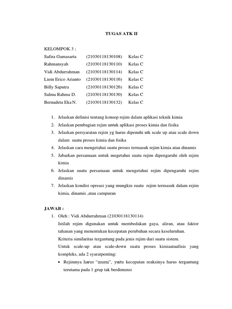 TUGAS ATK II Kelas C - Kelompok 3 | PDF | Sains & Matematika
