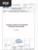 PAUT Procedure for Weld Inspection | PDF | Nondestructive Testing | Welding