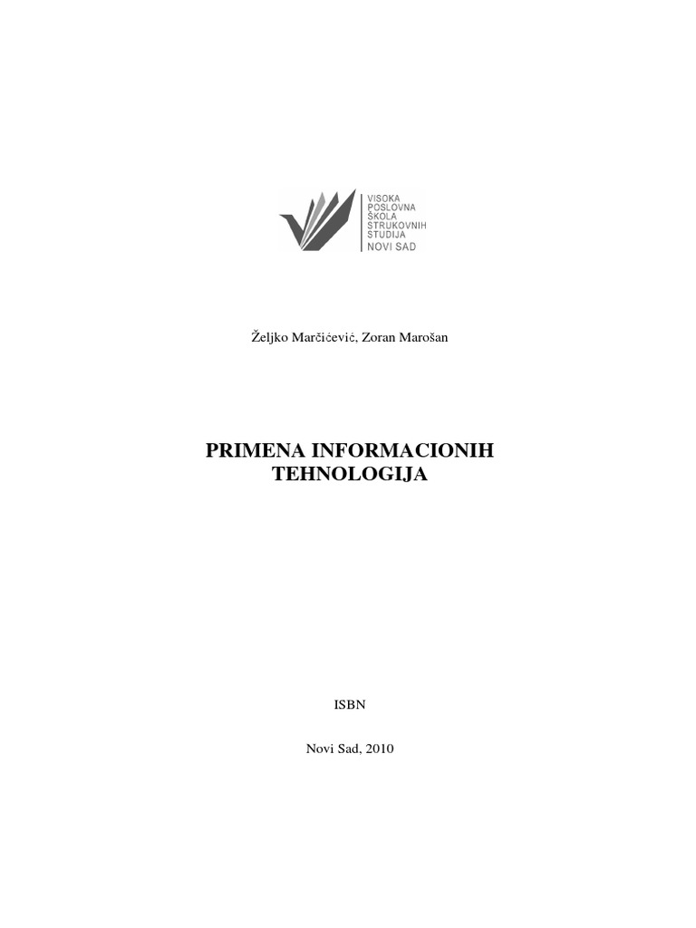 Knjiga - Primena IT 2010 PDF | PDF