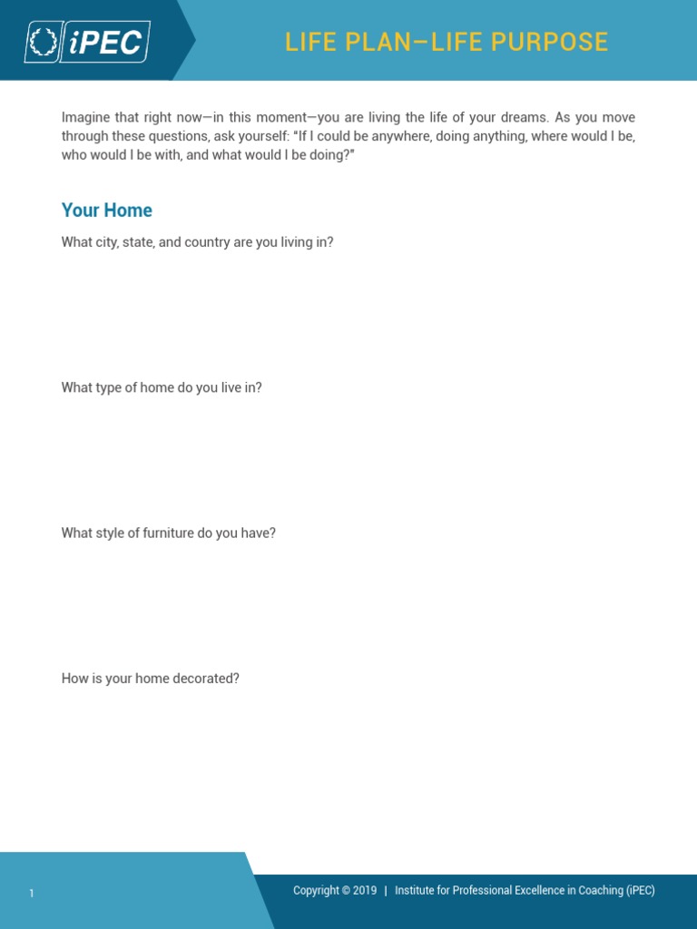 Life Plan | PDF | Psychological Concepts | Behavioural Sciences