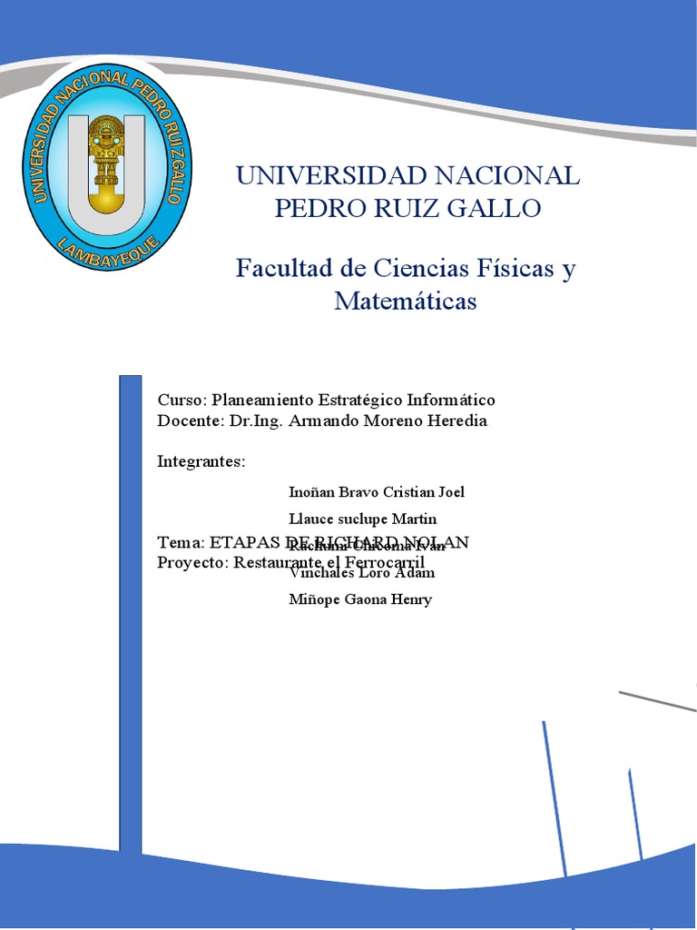 Preguntas Modelo de Nolan | PDF | Sistema de informacion | Planificación