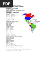 Lista de Países de América en Orden Alfabético | PDF