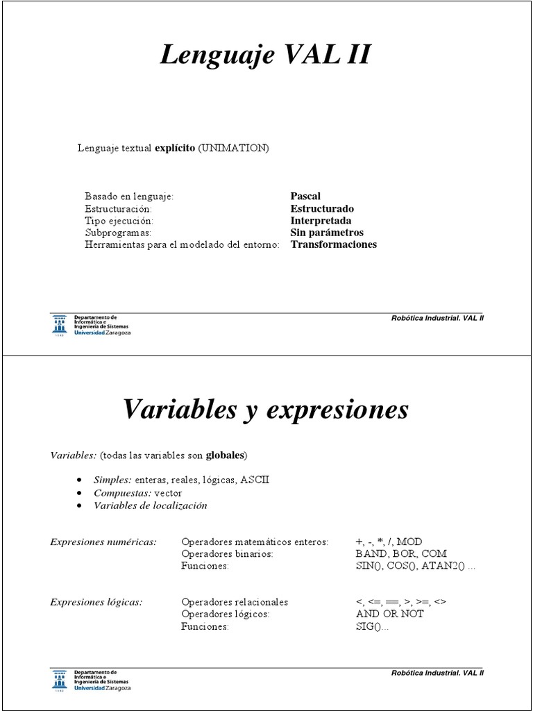 4 1 Val Ii | PDF | Lenguaje de programación | Programación de computadoras