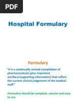 Hospital Formulary | PDF | Pharmacy | Hospital