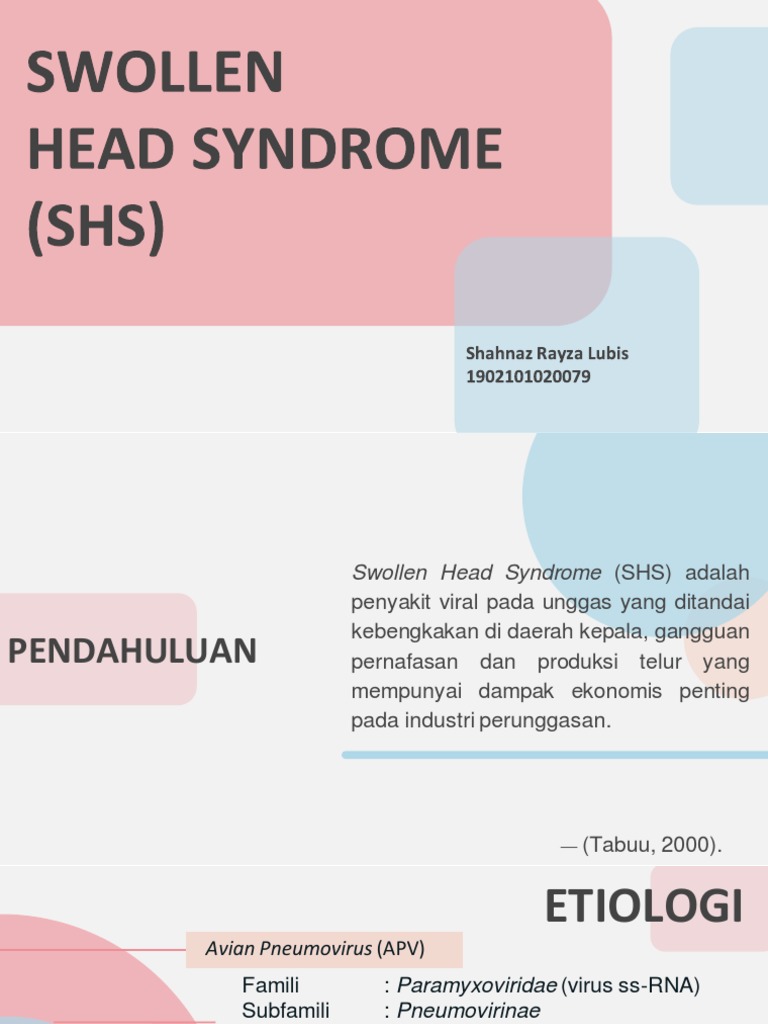 Swollen Head Syndrome (SHS) | PDF