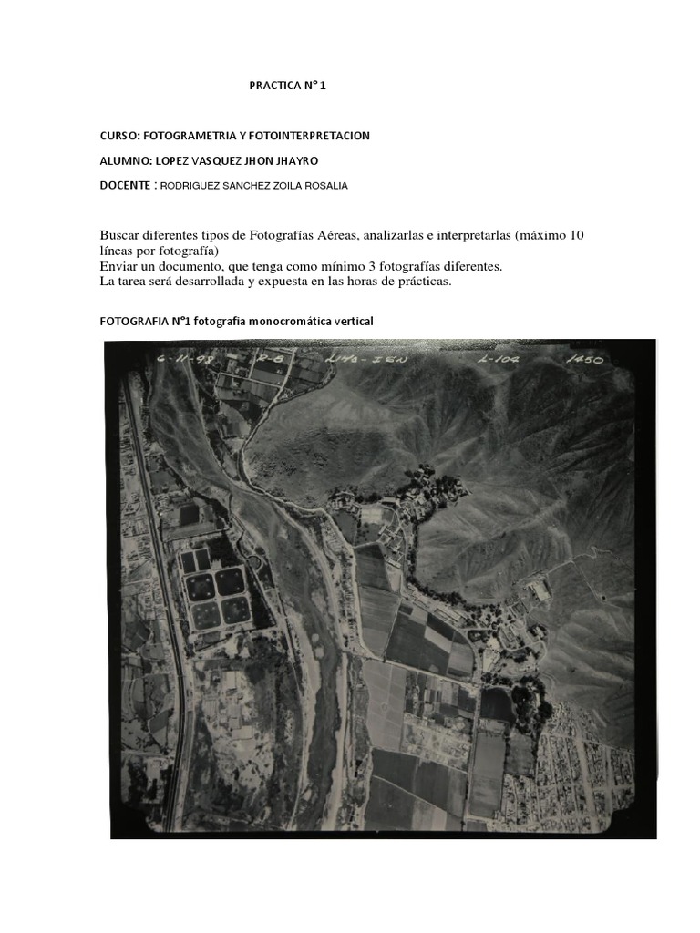 Practica Numero 1 Fotogrametria | PDF