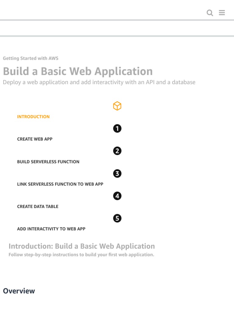 Build A Basic Web Application On AWS | Download Free PDF | Web Application | Amazon Web Services