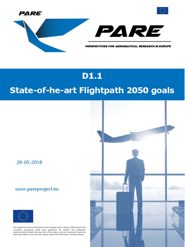 D1.1 State-Of-He-Art Flightpath 2050 Goals | PDF | Unmanned Aerial ...