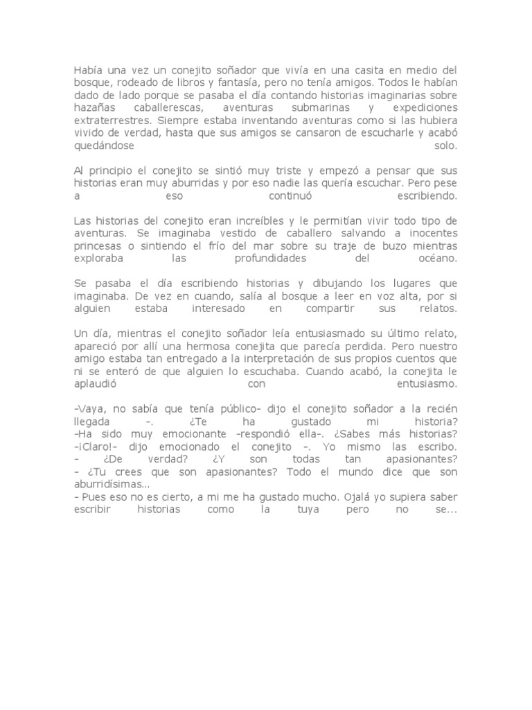 El Conejito Soñador Pdf