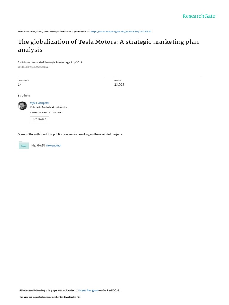 Tesla's Global Marketing Strategy Analysis | PDF | Tesla Model S ...