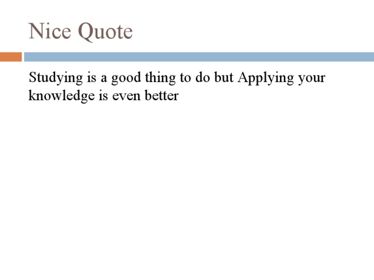 Nice Quote | PDF