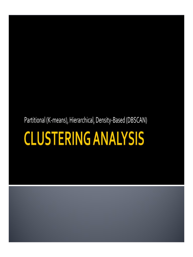 Clustering Analysis | PDF | Cluster Analysis | Normal Distribution