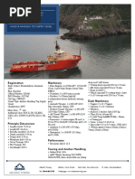 Coastal Tug Specifications Overview | PDF | Tugboat | Tonnage