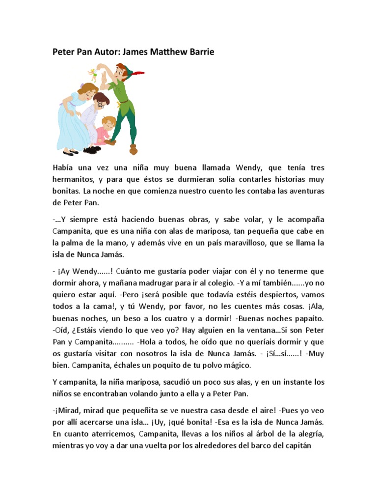 Las maravillosas aventuras de Peter Pan y los niños Darling en la Isla ...