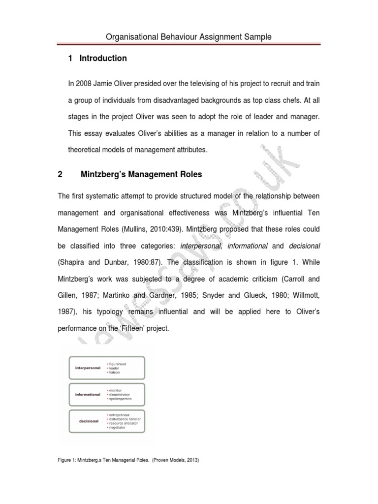 A8organisational Behaviour Assignment Sample1 PDF | PDF | Leadership | Motivation