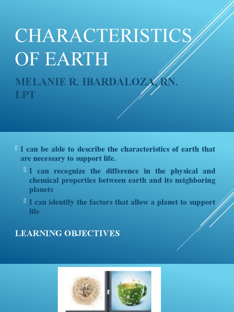 Characteristics of Earth | PDF | Science & Mathematics