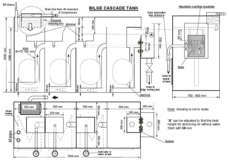 Bilge Cascade Tank - Bottom Drains | PDF | Home Appliance | Chemical ...