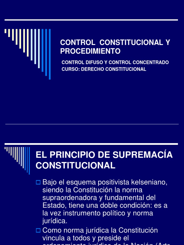 Control Constitucional y Procedimiento | PDF | Constitución | Juez