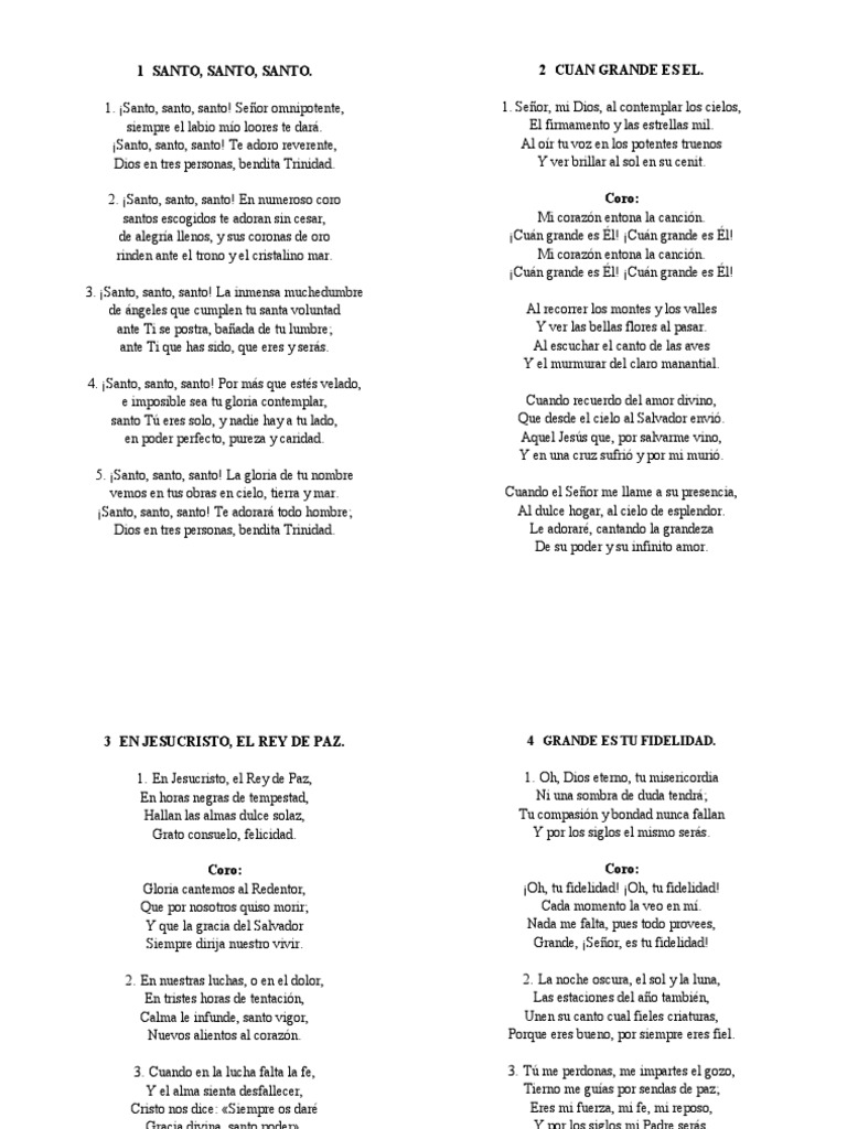 0 Himnario | PDF | Teología sistemática | Concepciones de dios