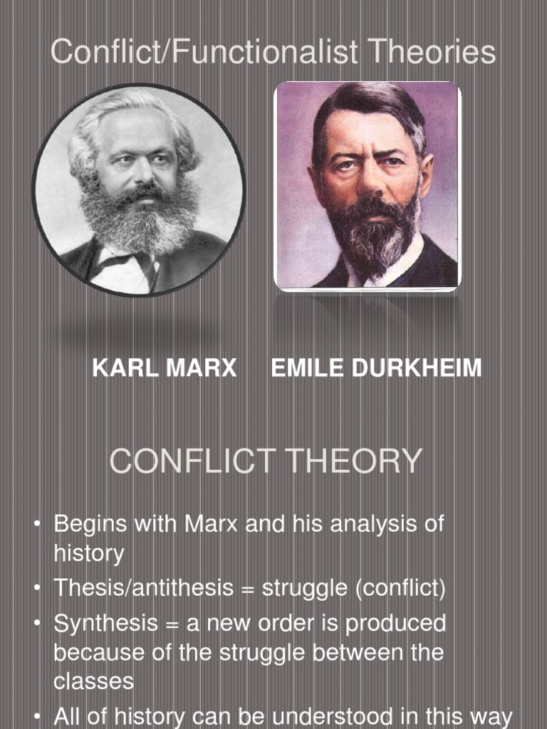 Conflict Theory Presentation | PDF | Karl Marx | Philosophical Theories