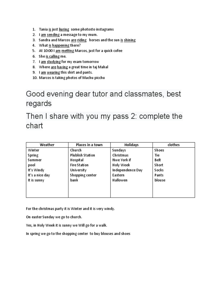 Good Evening Dear Tutor and Classmates, Best Regards Then I Share With ...