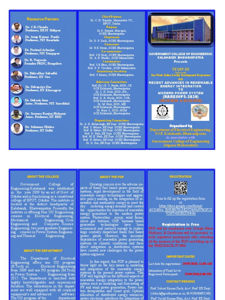 Resource Persons: Chief Patron Patron Chairman Convenor Co-Convenors ...