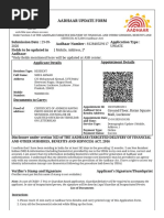 List of Supporting Document For Aadhaar Enrolment and Update | PDF ...