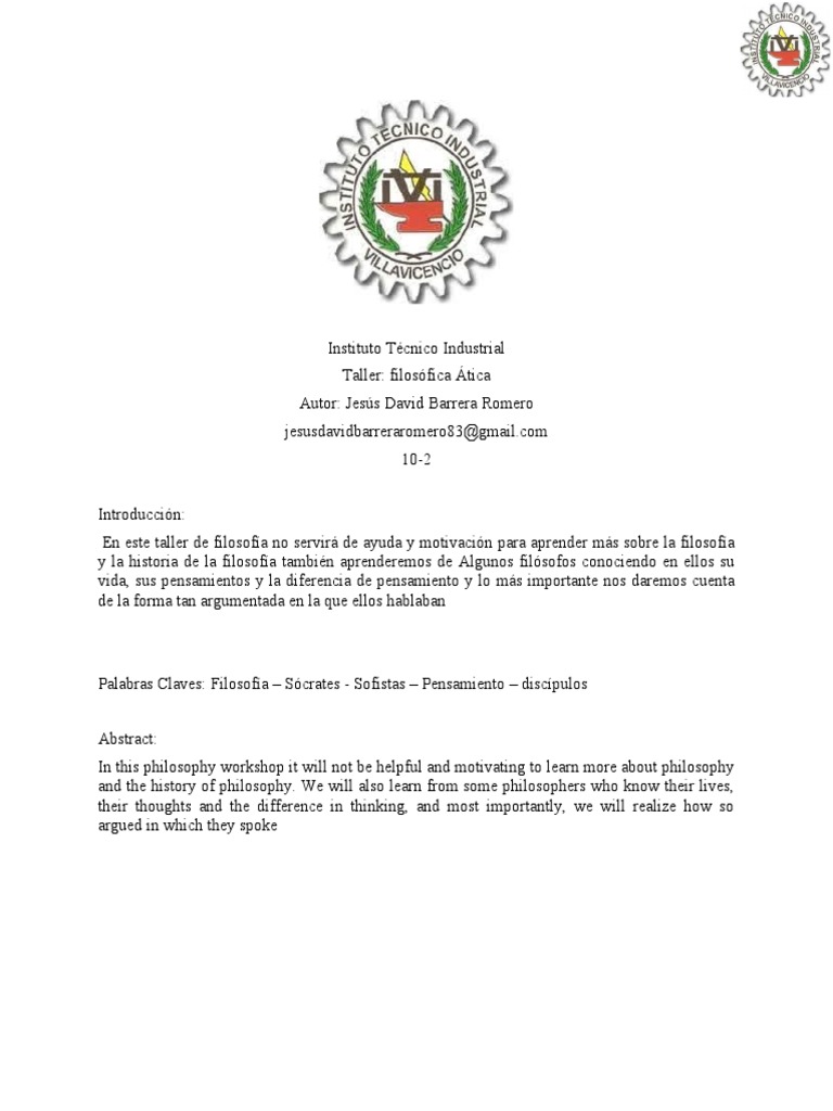 Filosofia Ática | PDF | Sócrates | Teorías filosóficas