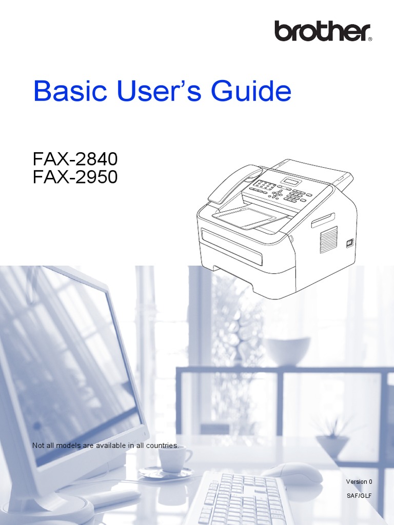 Brother Fax 2840-2950 User Manual | PDF | Icon (Computing) | Fax