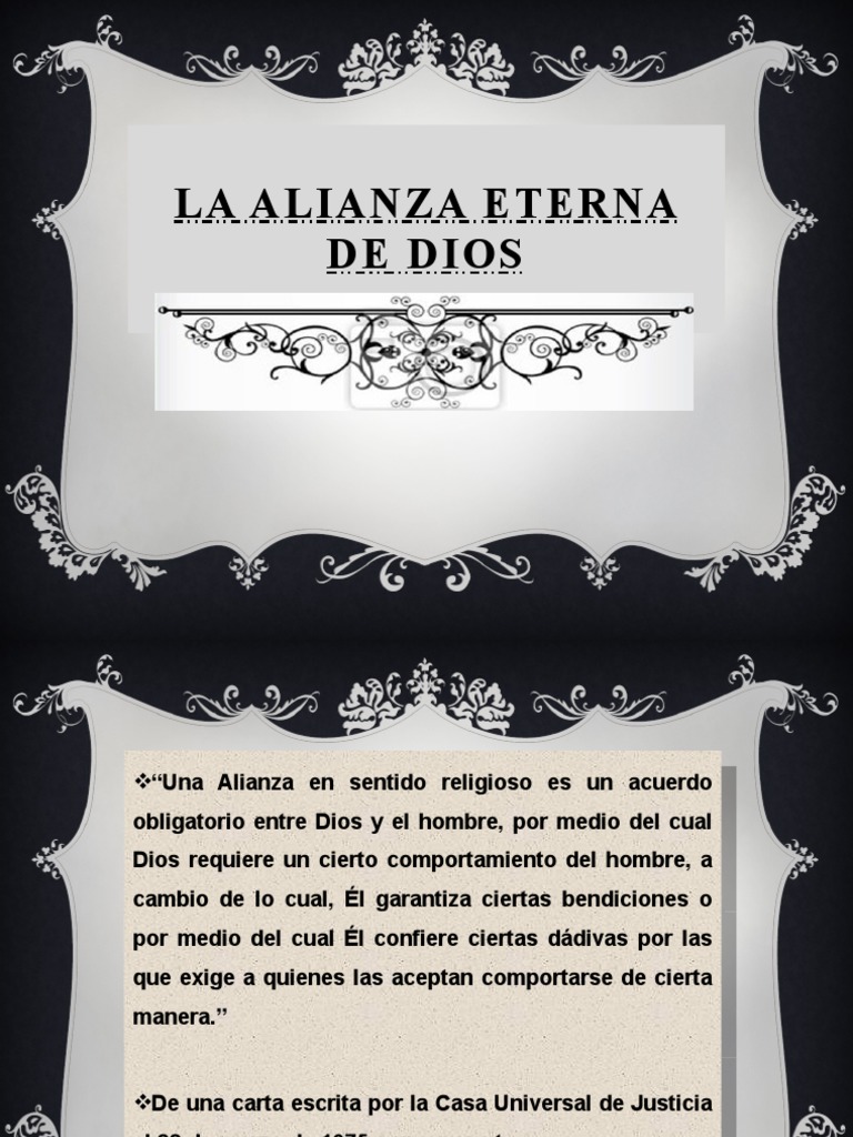 La Alianza Eterna de Dios | PDF | Fe bahá'í | Religiones abrahámicas