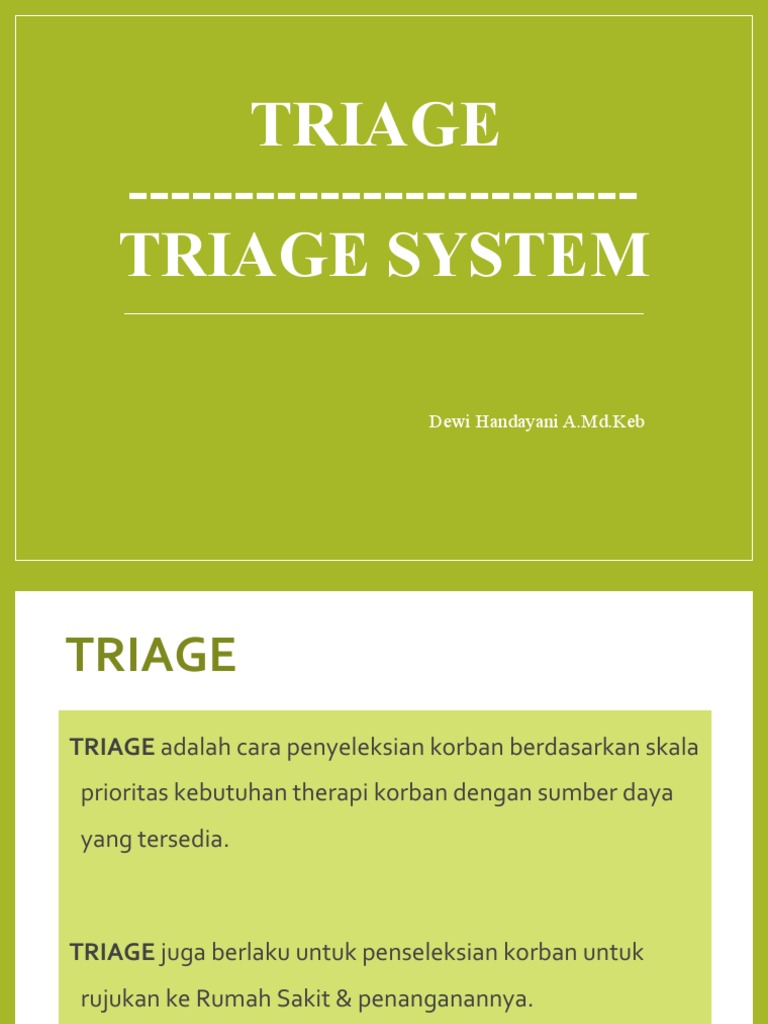 Triage System | PDF