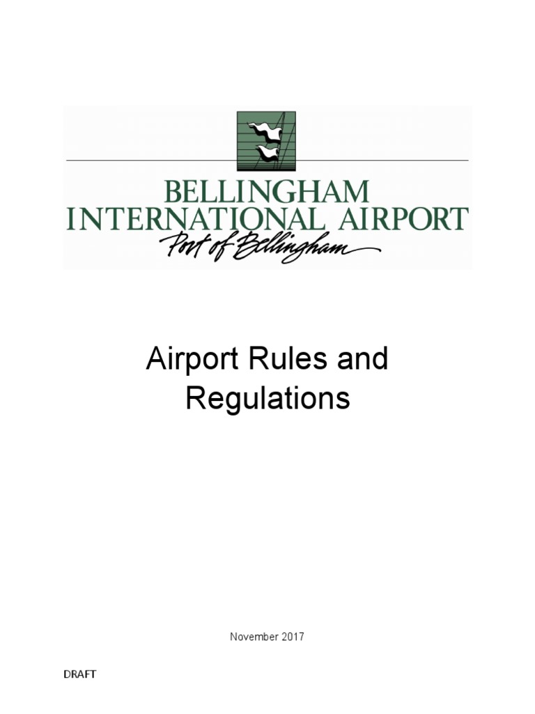 Airport Rules and Regulations 2018 3rd DRAFT - Highlighted Version ...