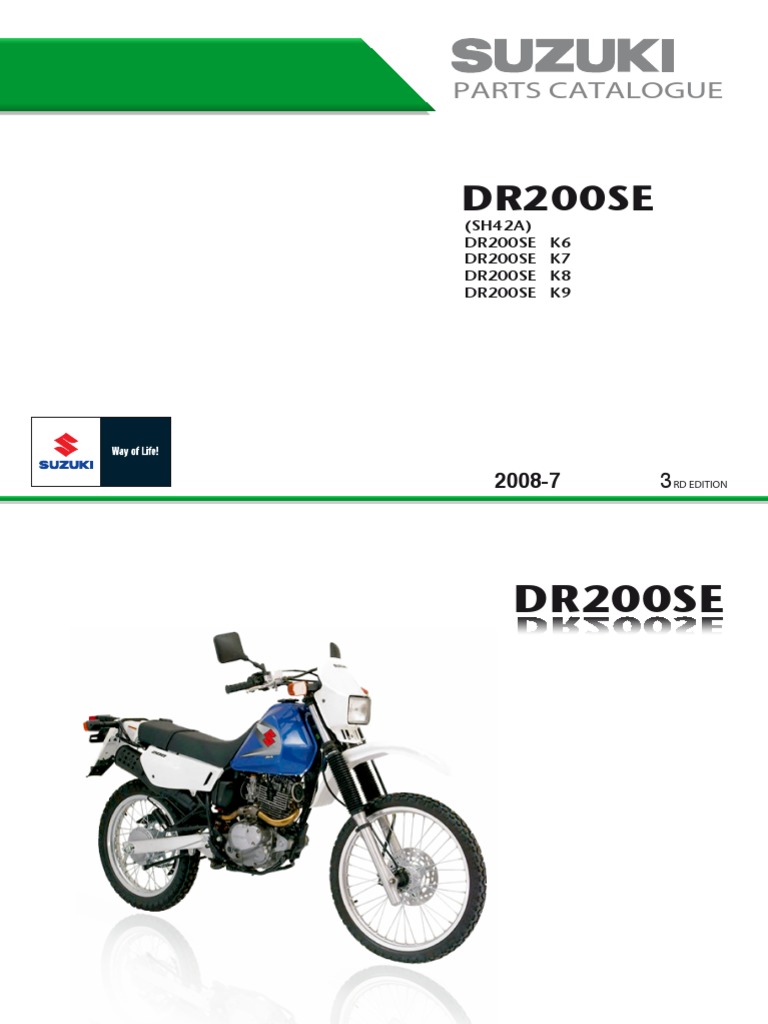 DR200SE: Parts Catalogue | PDF | Machines | Engines