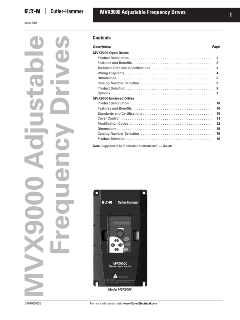 Data Sheet Variador de Frec. Eton PDF | PDF | Electrical Engineering | Electronics