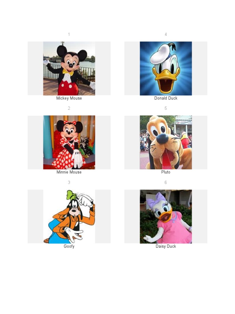 The Ultimate List of Disney Characters | PDF | Disney Characters ...