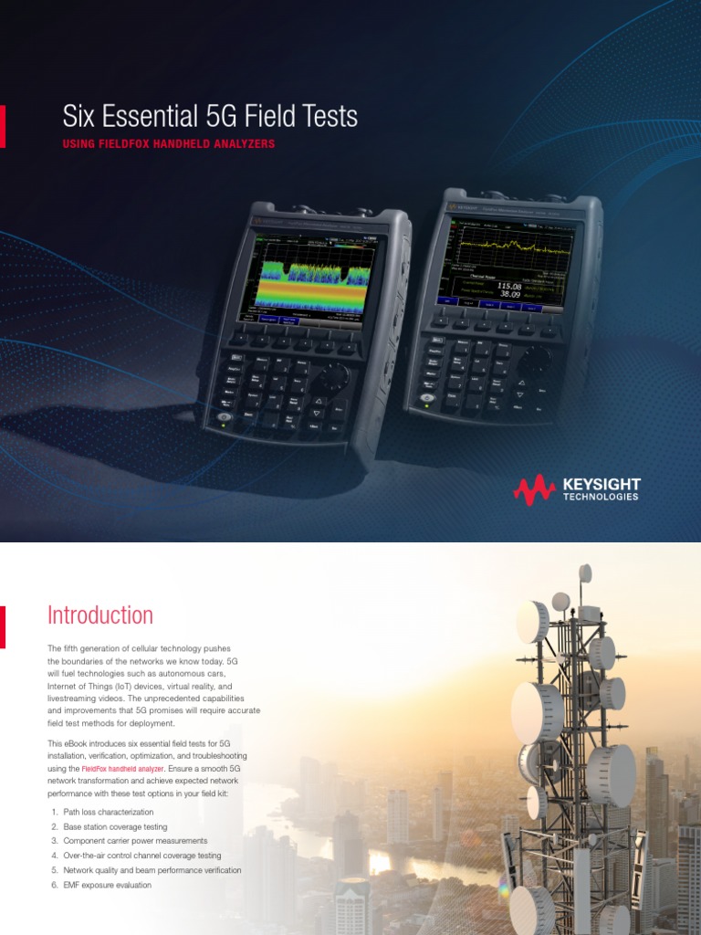 Six Essential 5G Field Tests Using FieldFox Handheld Analyzers | PDF ...