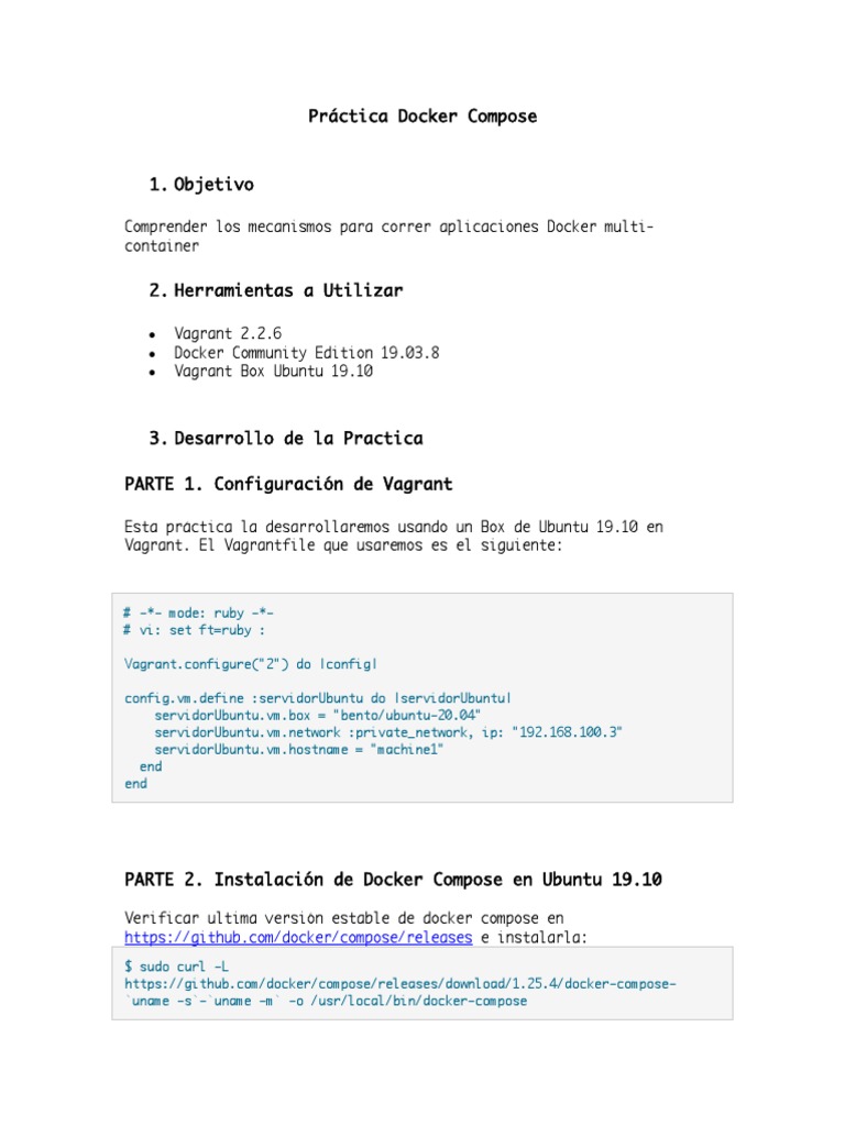 Practica 6 Docker Compose | PDF | SQL | Mi sql